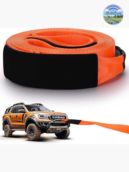 Other | Heavy Duty Recovery Tow Strap 3 X 5 Ft 20000 Lbs Polyester ...